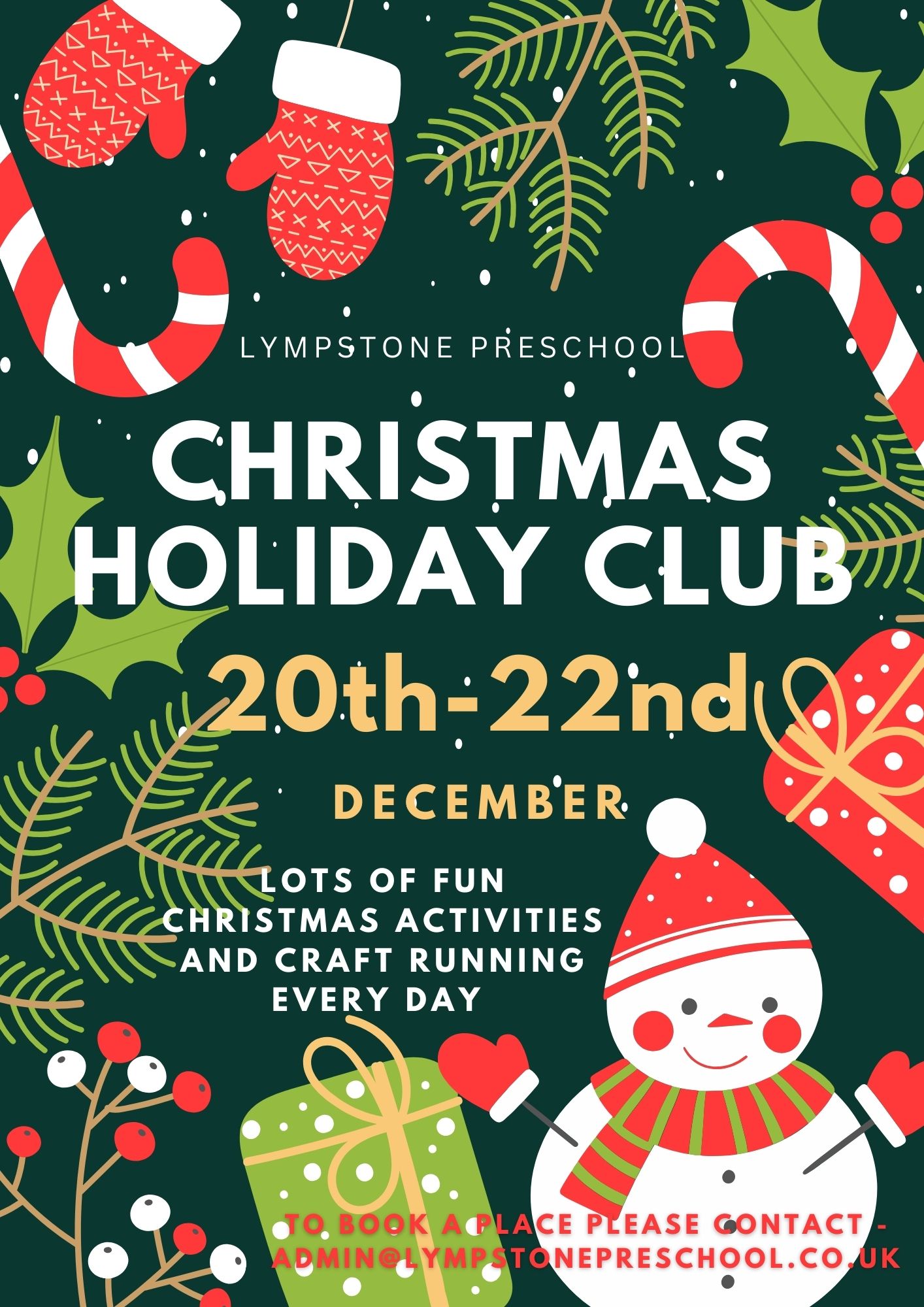 Our week in holiday club – Lympstone Preschool